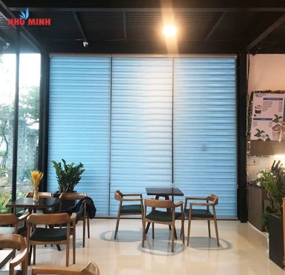 Rèm cầu vồng tại Đà Nẵng - Mẫu rèm cầu vồng màu xanh mã WL206